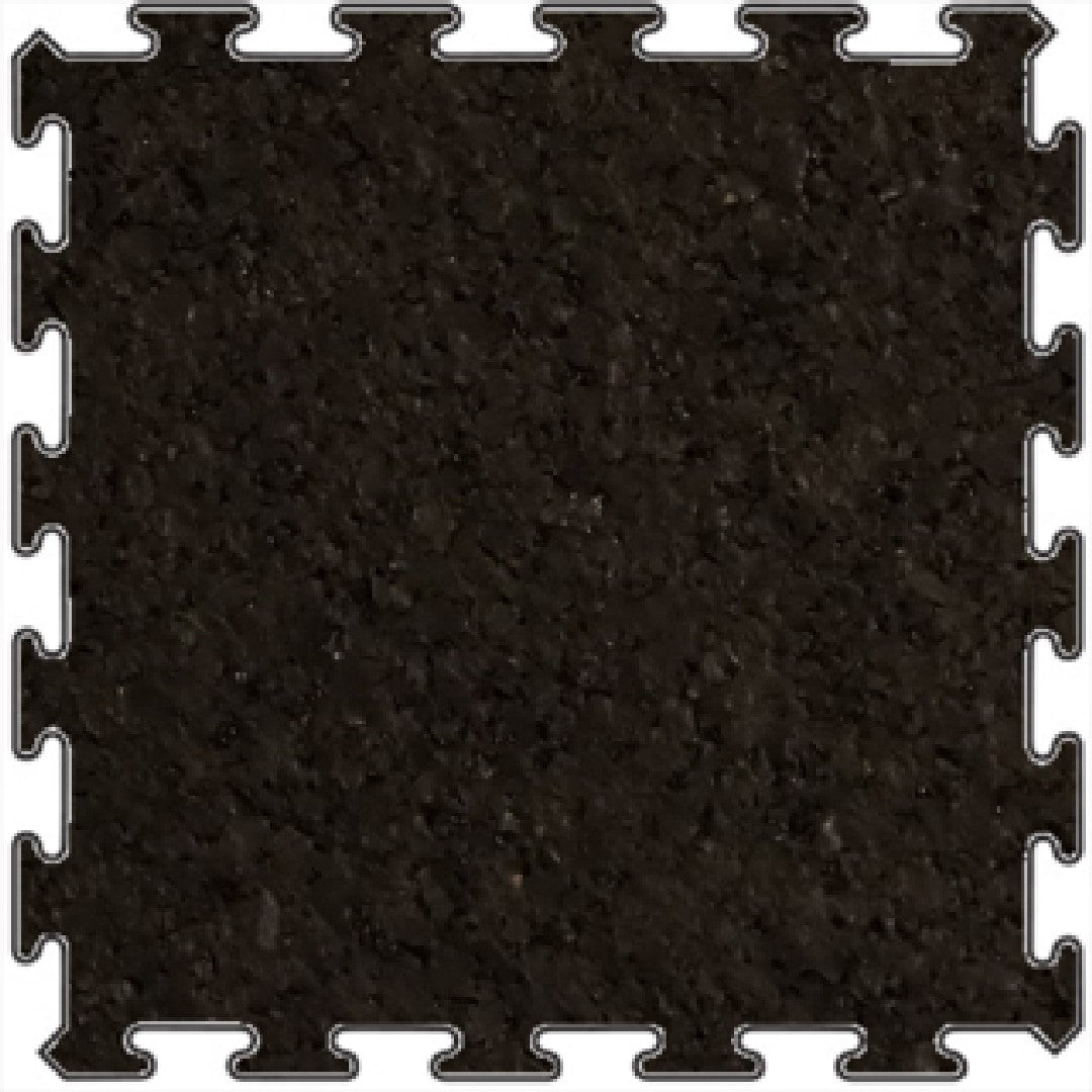 RUBBERlogix 24" x 24" GYMlogix Rubber Tile 9.53mm