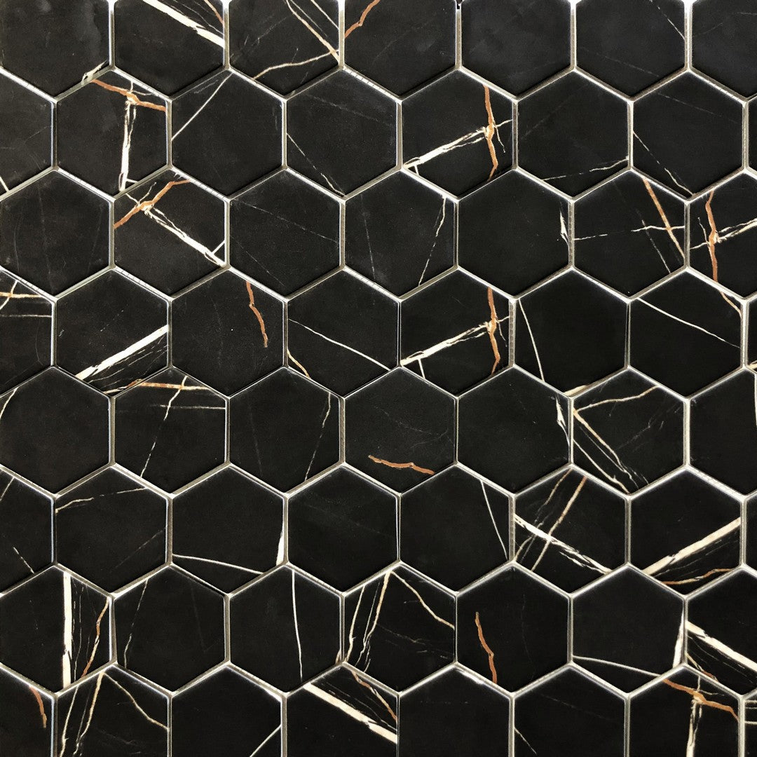 Ottimo 11" x 13" Verona Matte Glass Hexagon Mosaic