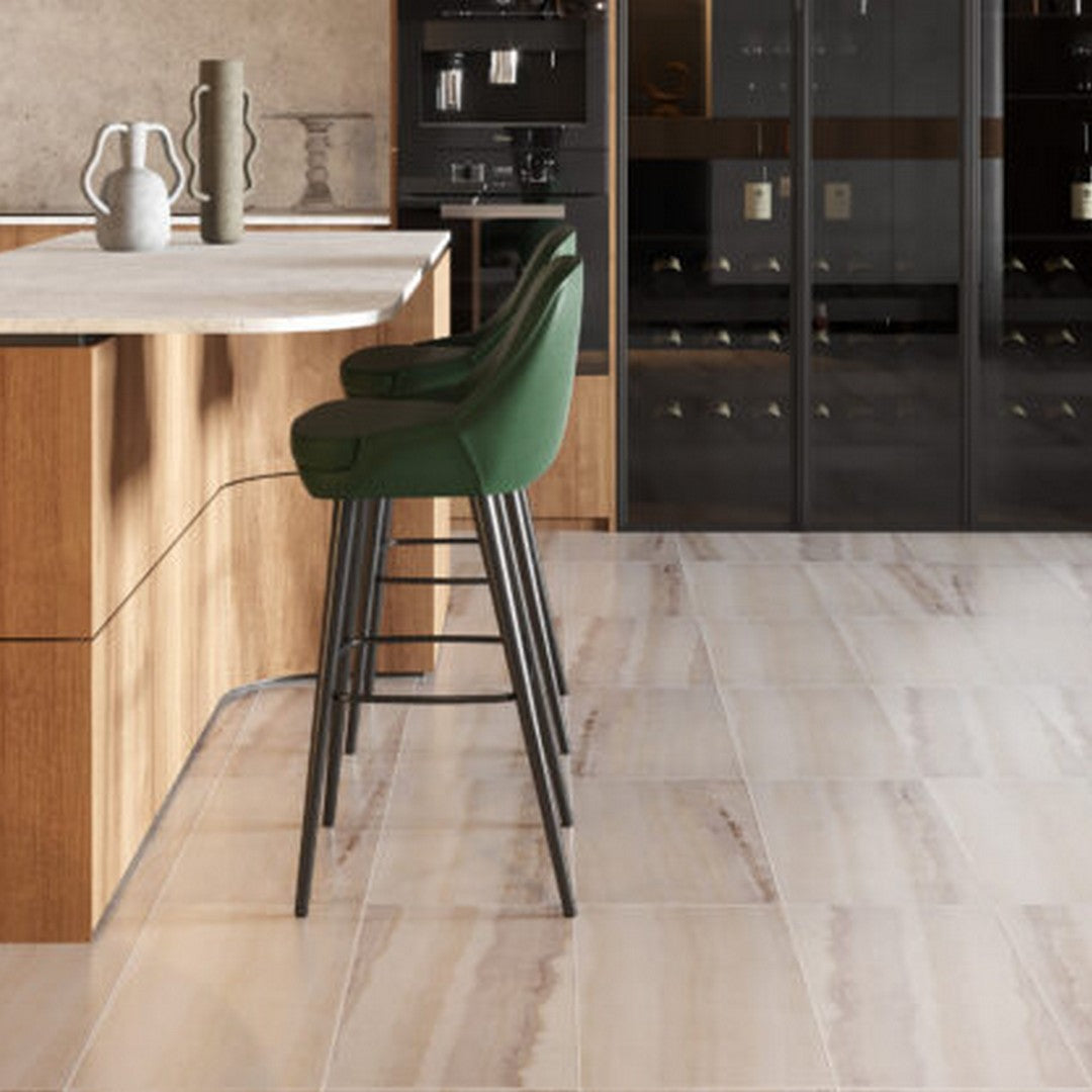Alfagres 12" x 24" Corvus Satin Ceramic Tile