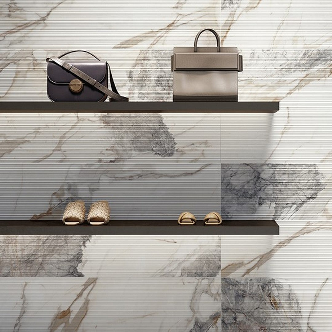 MiR Athabasca 12" x 48" Rectified Natural Porcelain Groove Tile