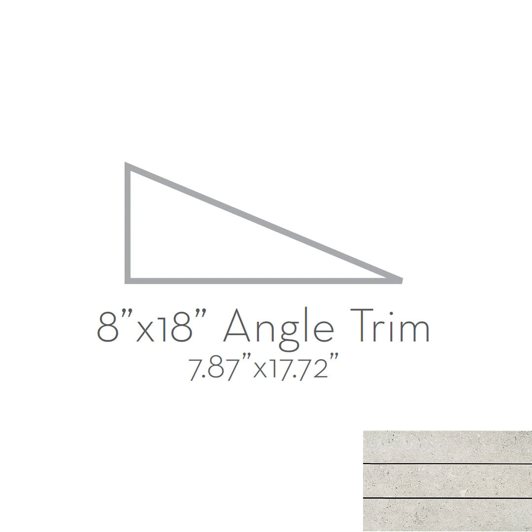 Emser Radiant 8" x 18" Matte Porcelain Angle Trim