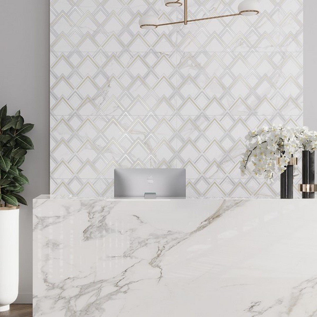 MiR Cosmopiltan 24" x 48" Polished Porcelain Deco Tile