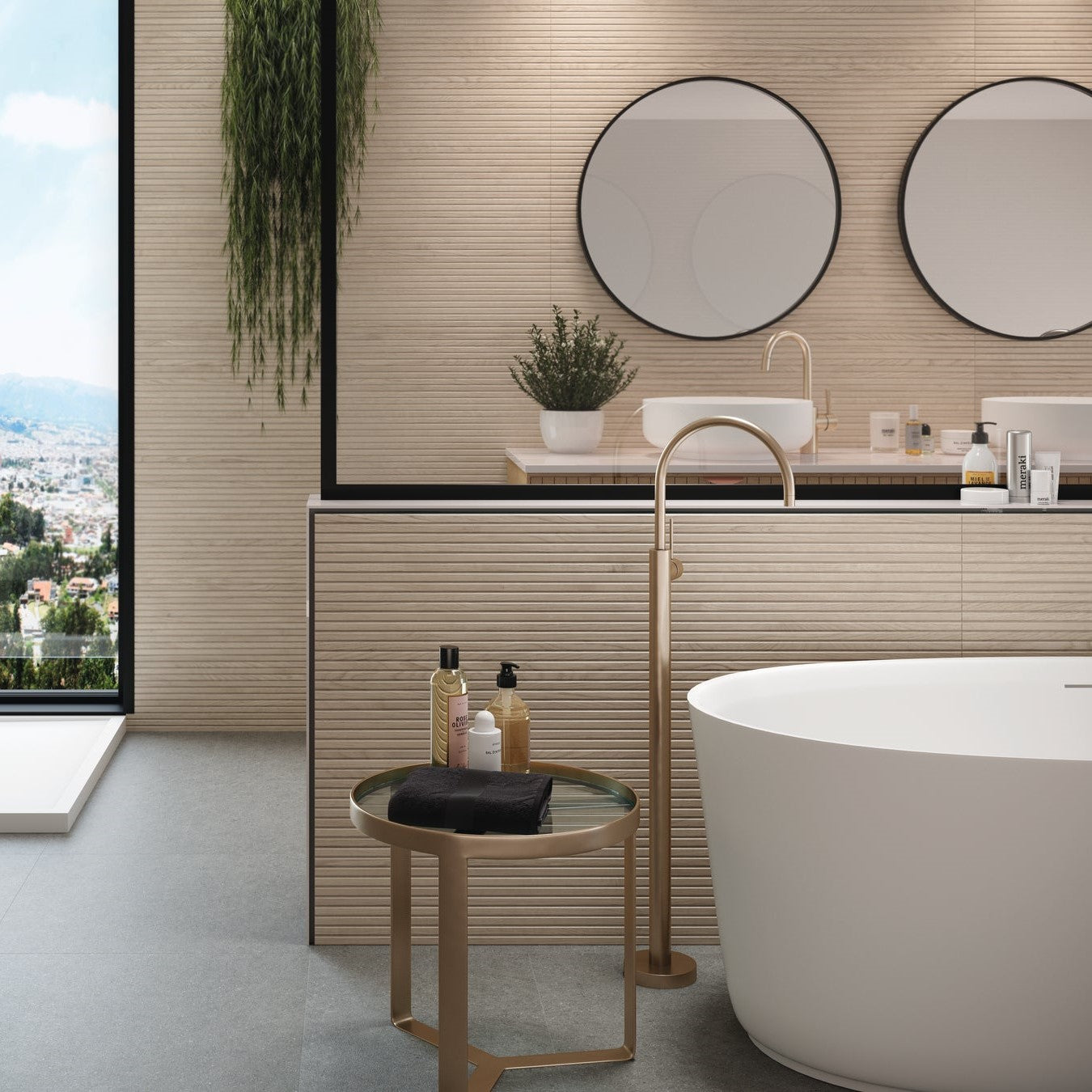 Ottimo 16" x 48" Dash Matte Ceramic Tile