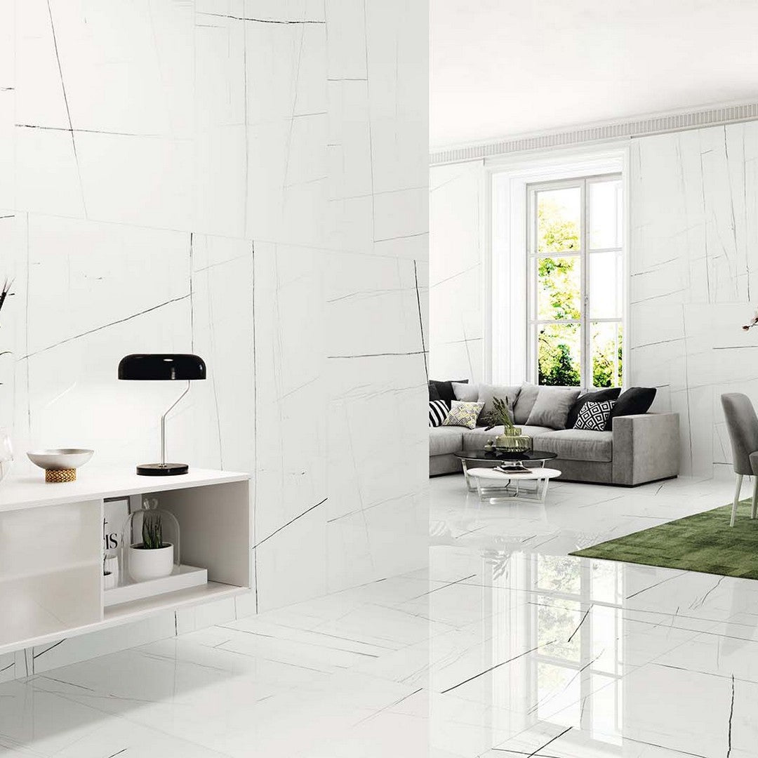 Euroker 24" x 48" Titanium Polished Porcelain Tile