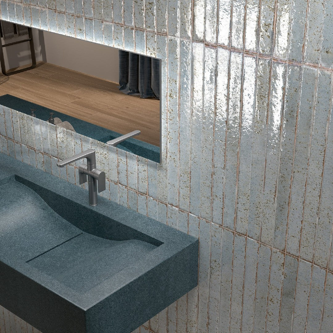 Emser 2" x 20" Metamor Pressed Glossy Porcelain Wall Tile