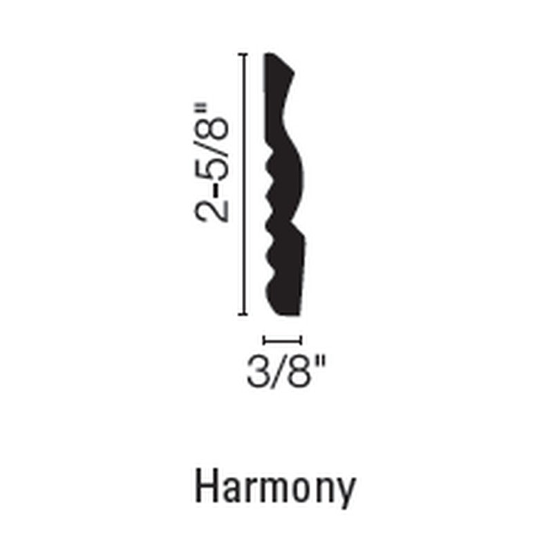 Flexco Base Sculptures Harmony 2.62" x 40' Rubber Wall Base