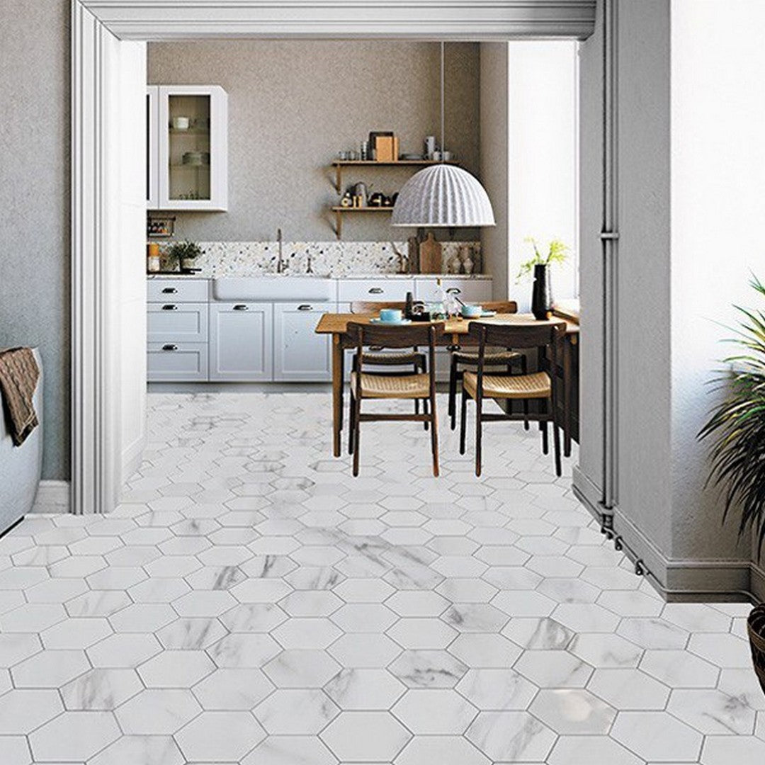 MiR Imperial 8" x 9" Rectified Matte Porcelain Hexagone Mosaic