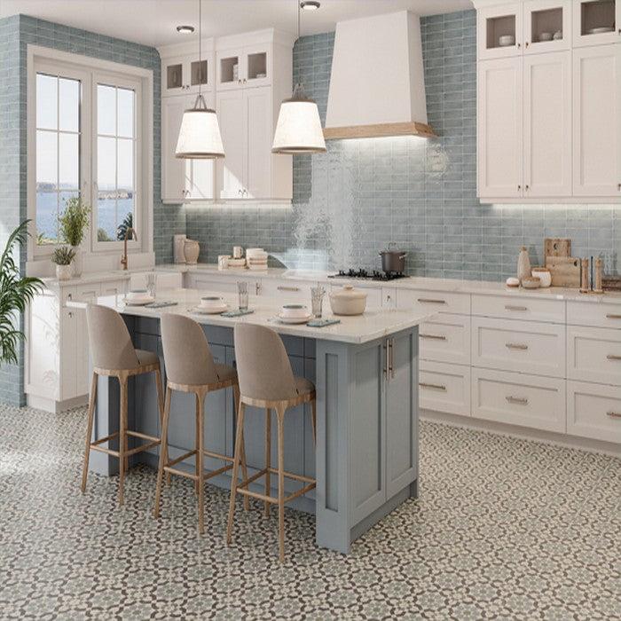 Maniscalco Stone 3" x 12" Kaleidoscope Glossy Ceramic Undulated Tile