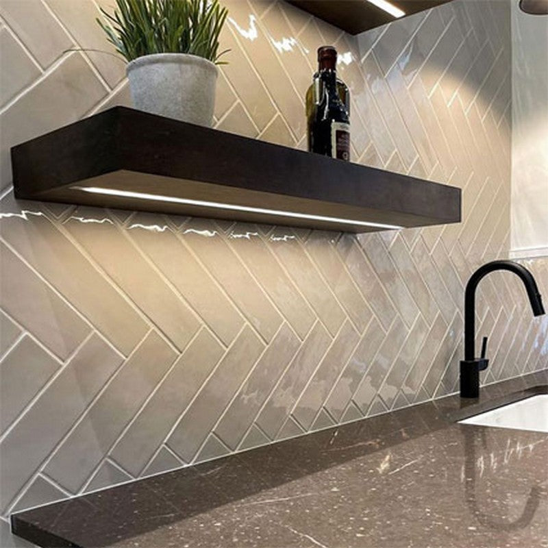 Maniscalco Stone 3" x 12" Kaleidoscope Glossy Ceramic Undulated Tile