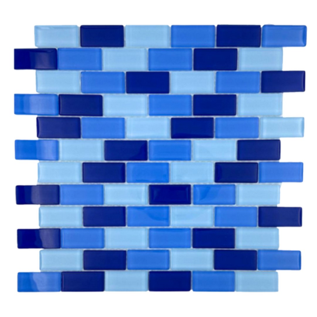 Keystone 12" x 12" Santorini Glass 1x2" Mosaic