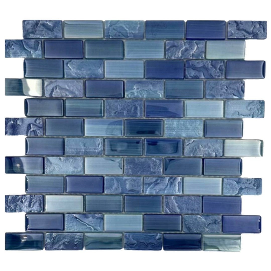 Keystone 12" x 12" Spicy Glass Mosaic