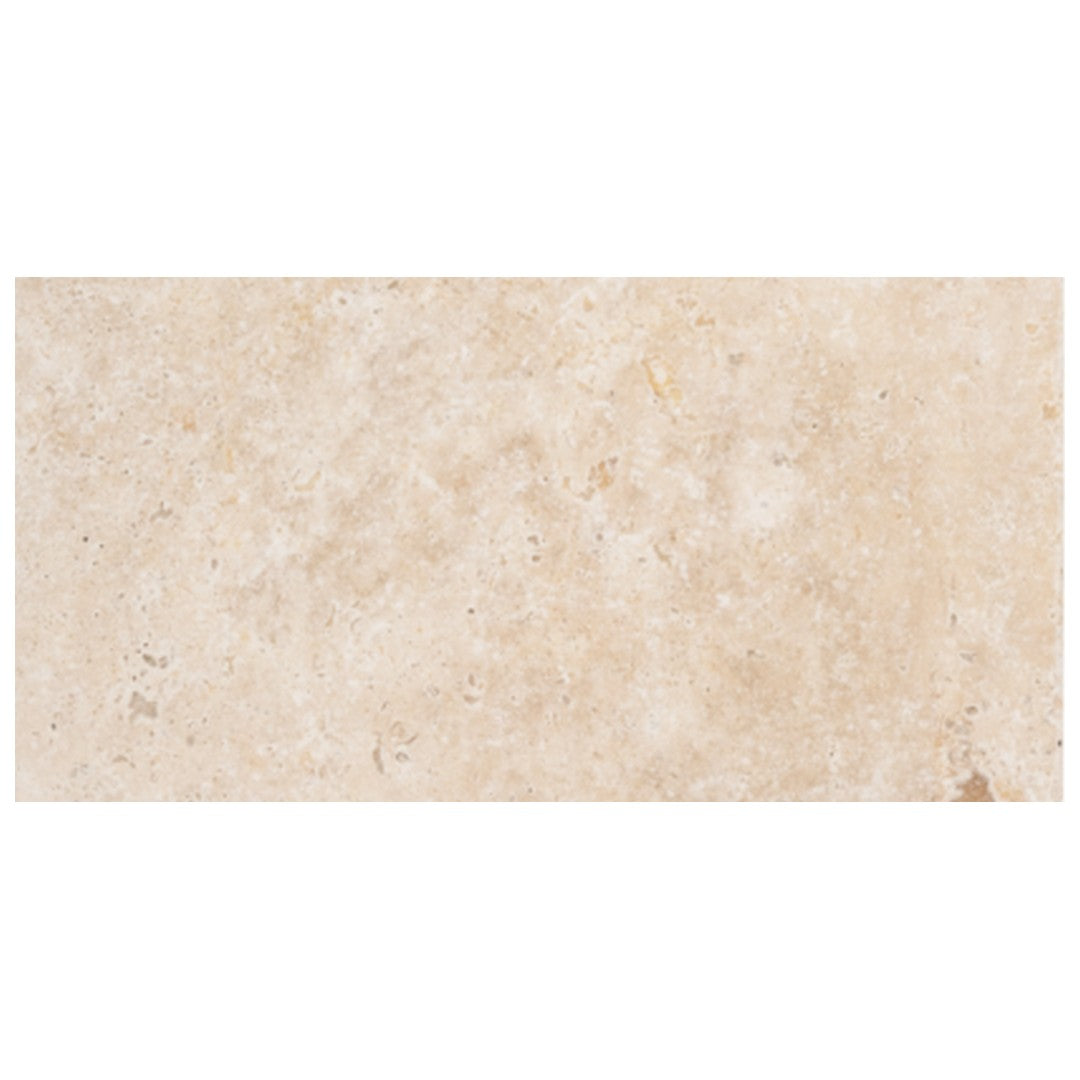 Keystone 12" x 24" Light Classic Tumbled Travertine Paver