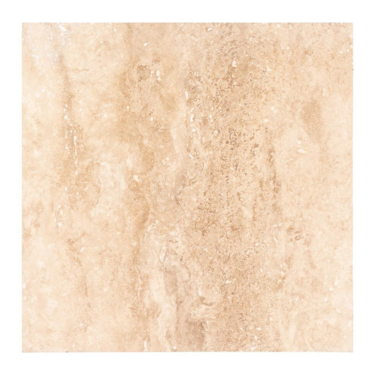 Keystone 18" x 18" Light Classic Honed Travertine Filled Tile