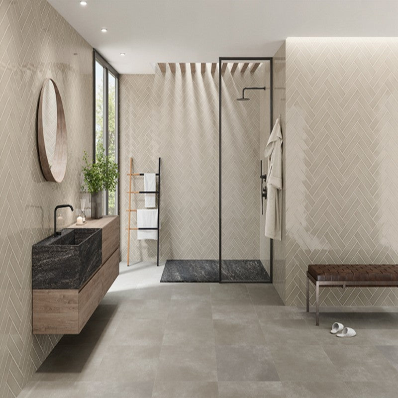 Maniscalco Stone 3" x 12" Kaleidoscope Glossy Ceramic Undulated Tile