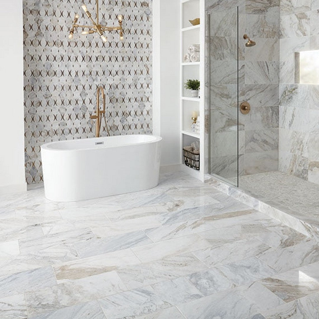 American Olean 12" x 24" Presario Marble Tile Polished