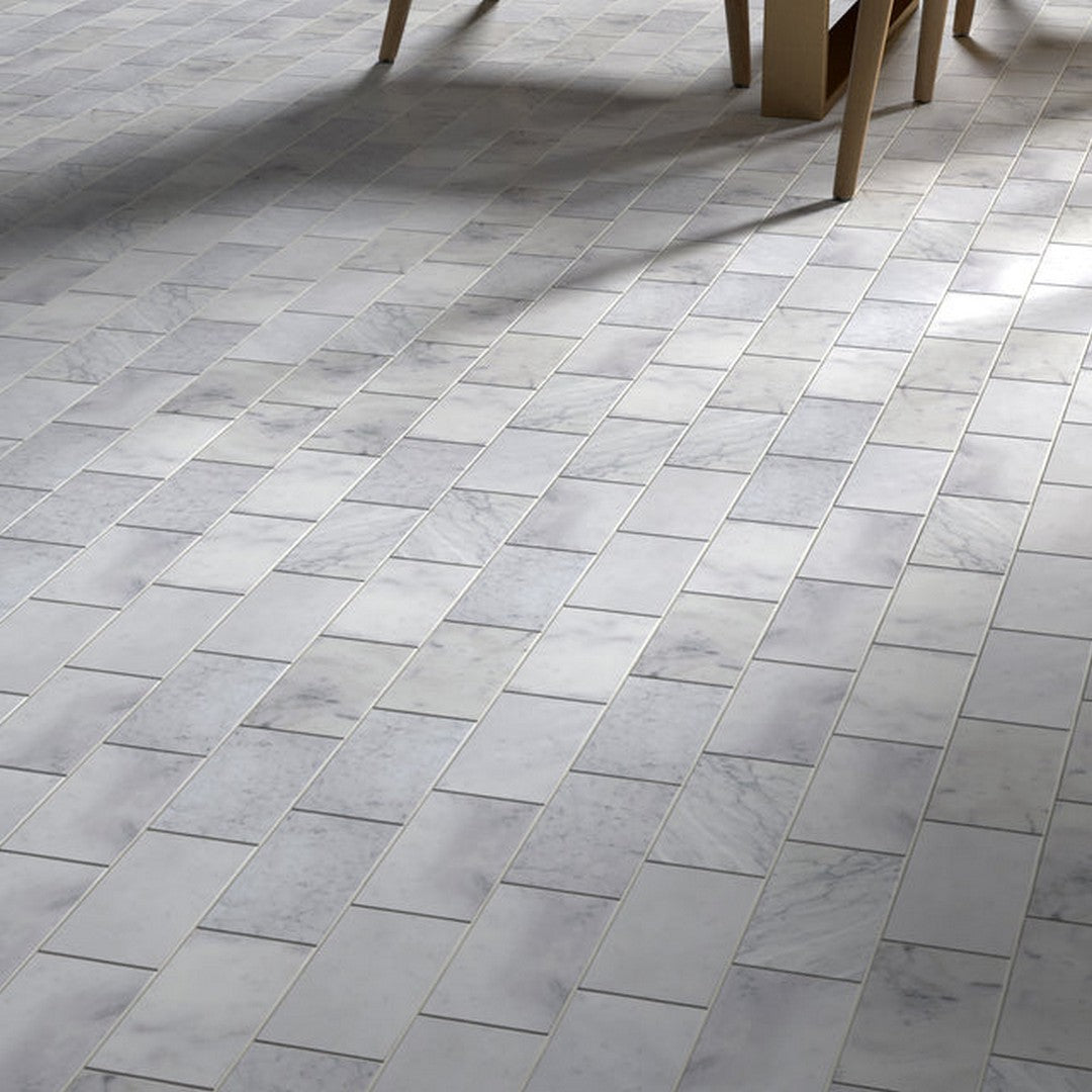 Emser 3" x 6" Marble Bianco Gioia Honed Marble Tile