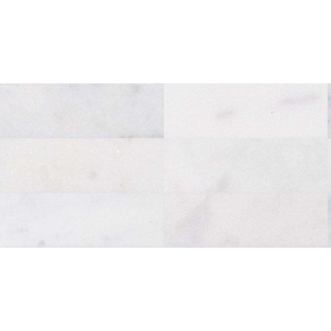 Tesoro 3" x 9" Snow White Honed Natural Stone Tile
