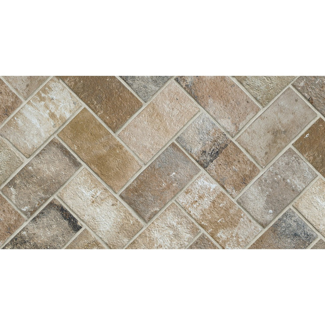Rickert 5" x 10" Rondine London Matte Porcelain Stoneware Tile