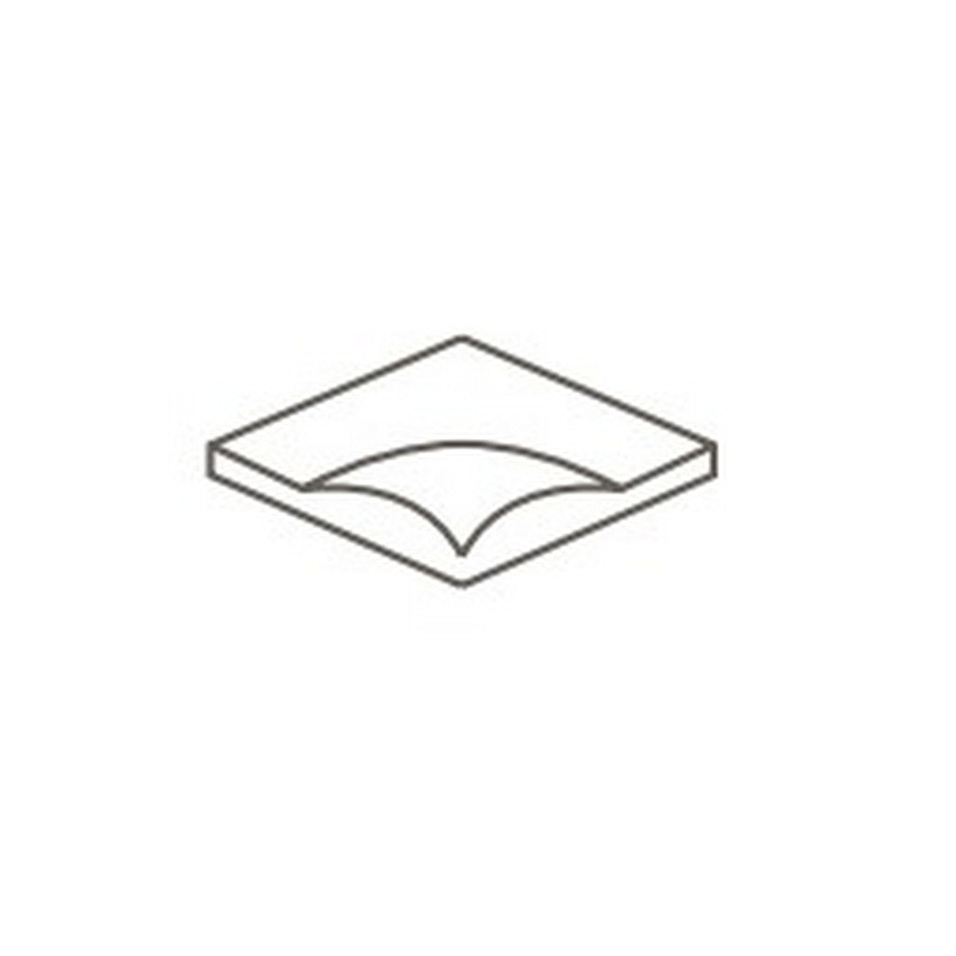 Daltile Colormatch 2" x 2" Glossy Ceramic Sink Rail Inside Corner Wall