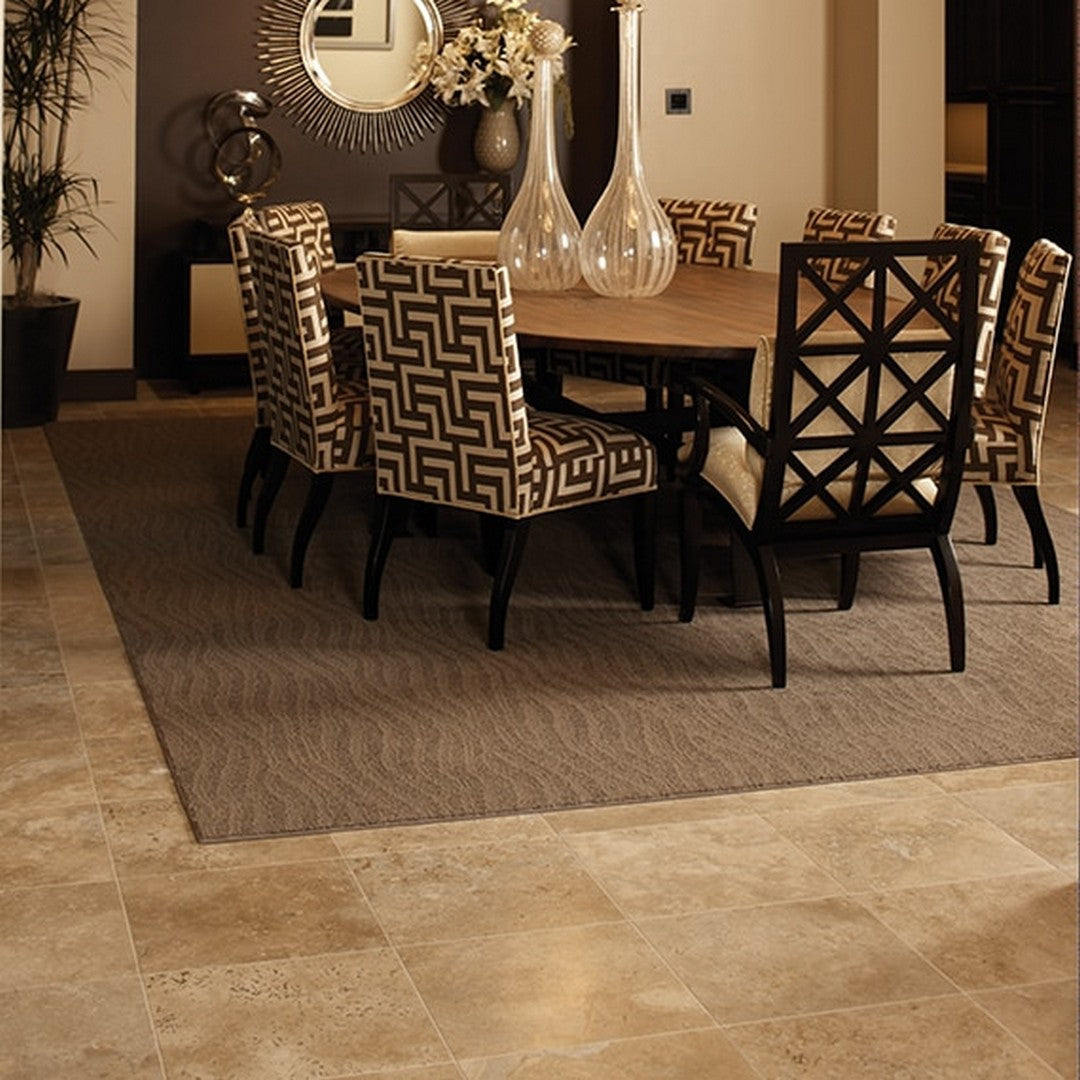 American Olean 12" x 12" Stone Source Honed Travertine Tile