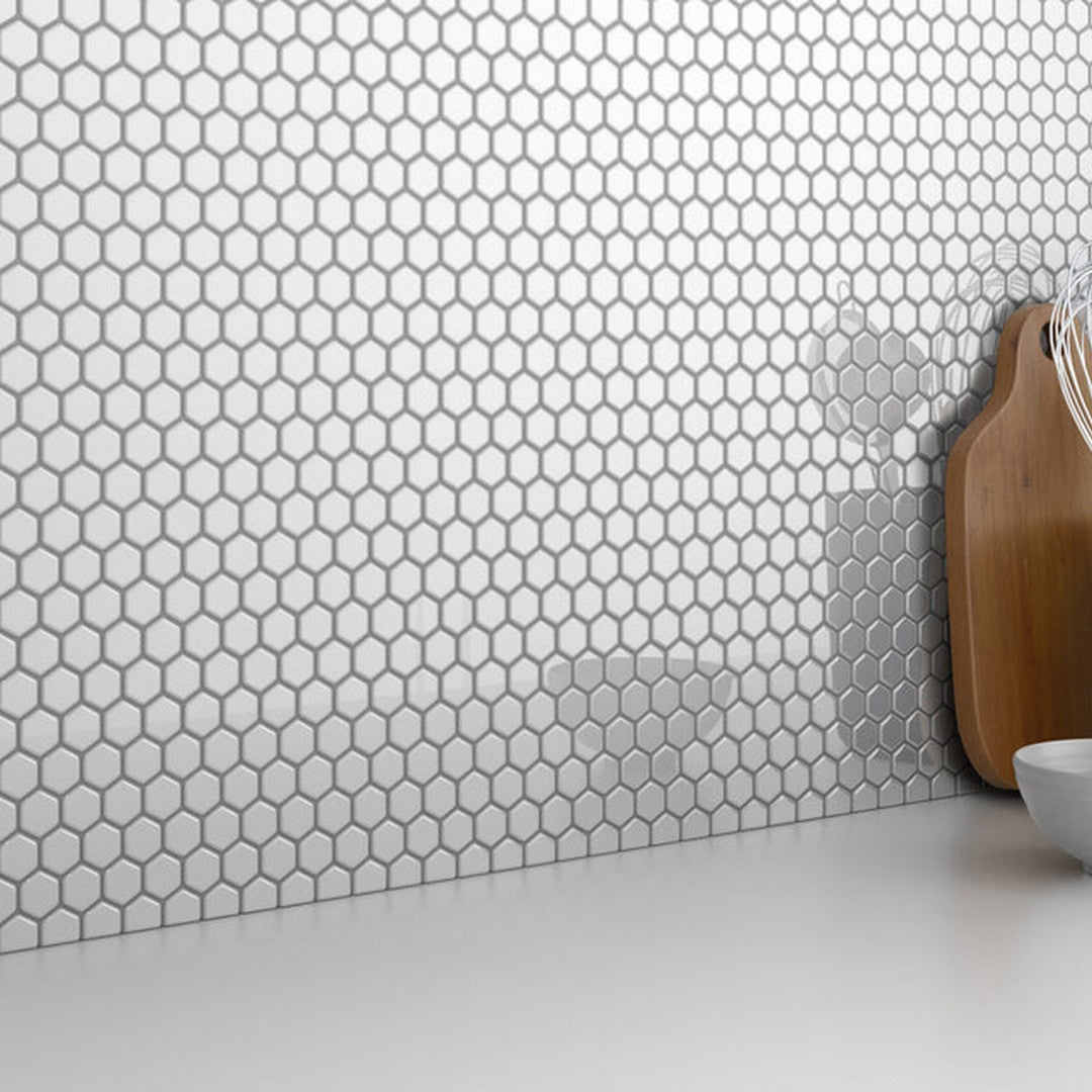 Emser Confetti II 12" x 12" Matte Porcelain Hexagon Mosaic