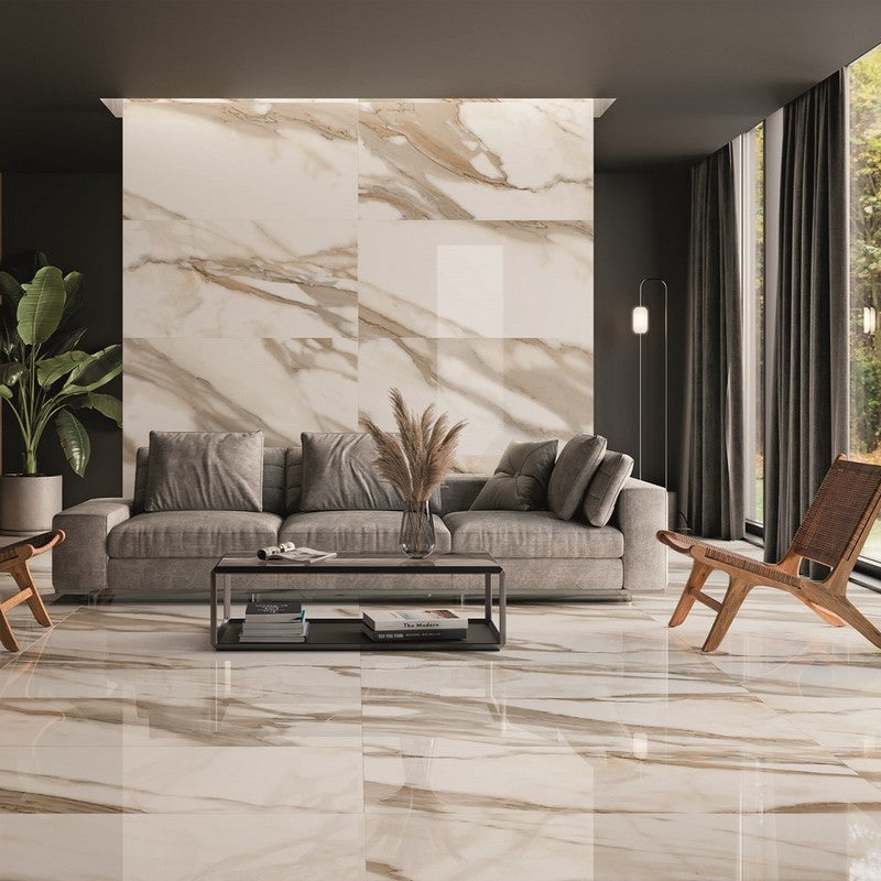 Rickert 24" x 48" Fanal Polished Porcelain Tile